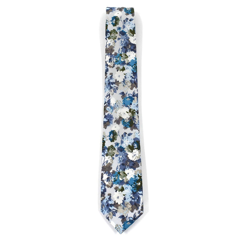 Floral Dusty Blue Tie | Art of the Gentlemen